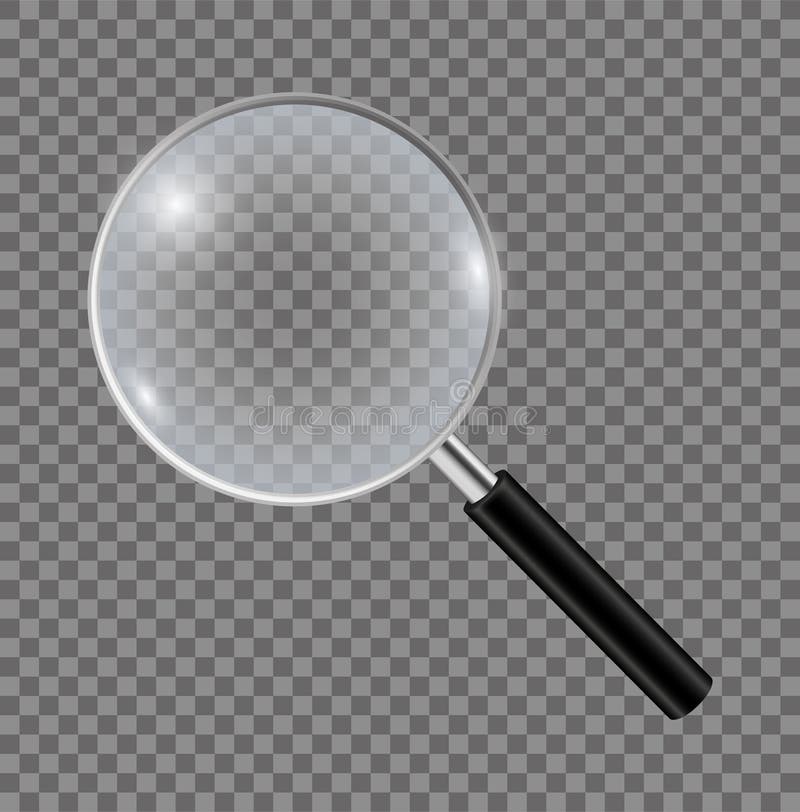 Realistic Magnifying Glass. Vector Illustration. EPS 10 Stock Vector ...