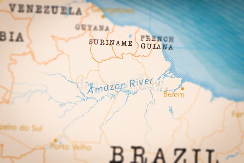 Amazon River Location On World Map