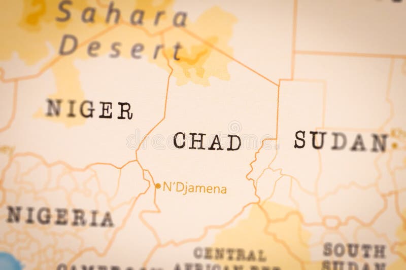 The Realistic Map of Chad. stock photo. Image of realistic - 280129158