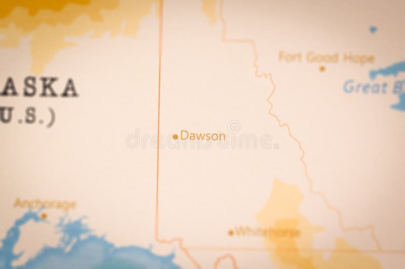 The Realistic Map of Dawson. Stock Photo - Image of country, society ...