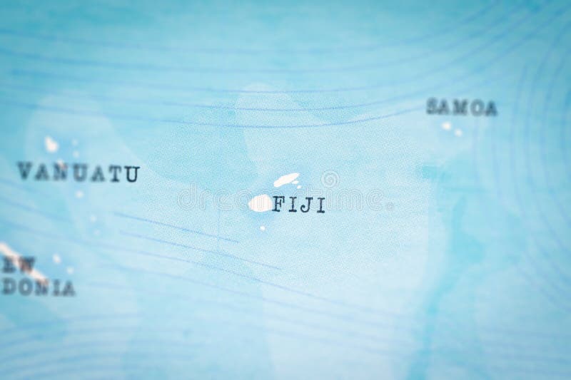 The Realistic Map of Fiji. stock photo. Image of global - 280129272