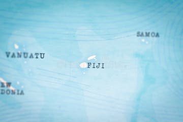 The Realistic Map of Fiji. stock photo. Image of global - 280129272