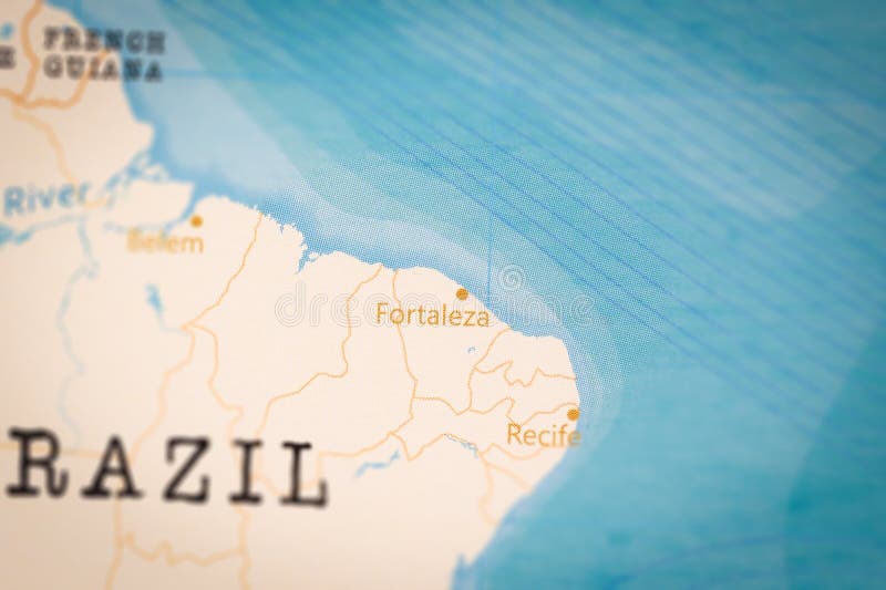 The Realistic Map of Brazil. Stock Image - Image of climate, business ...
