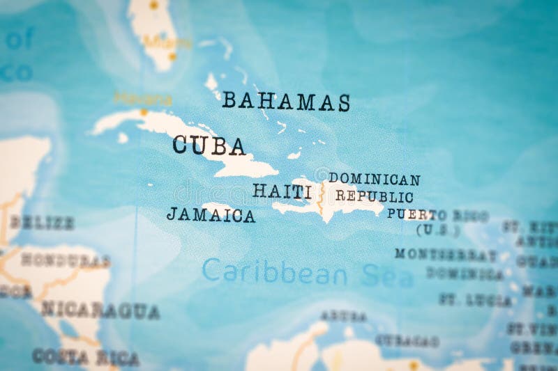 The Realistic Map of Haiti. Stock Image - Image of border, flag: 280129341