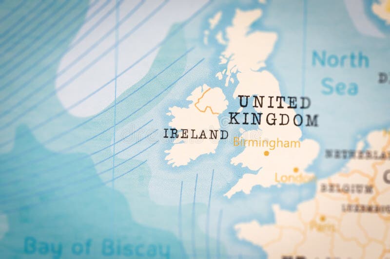 The Realistic Map of Ireland. Stock Image - Image of tourism, climate ...