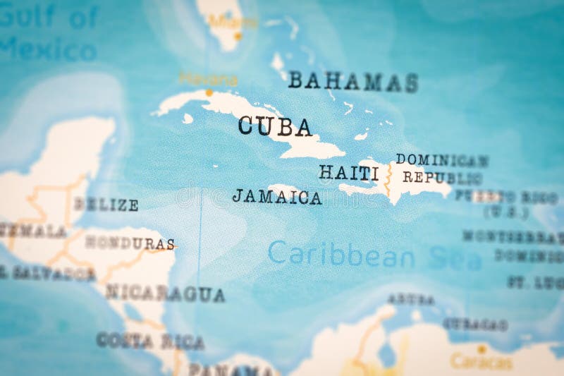 The Realistic Map of Jamaica. Stock Photo - Image of realistic ...