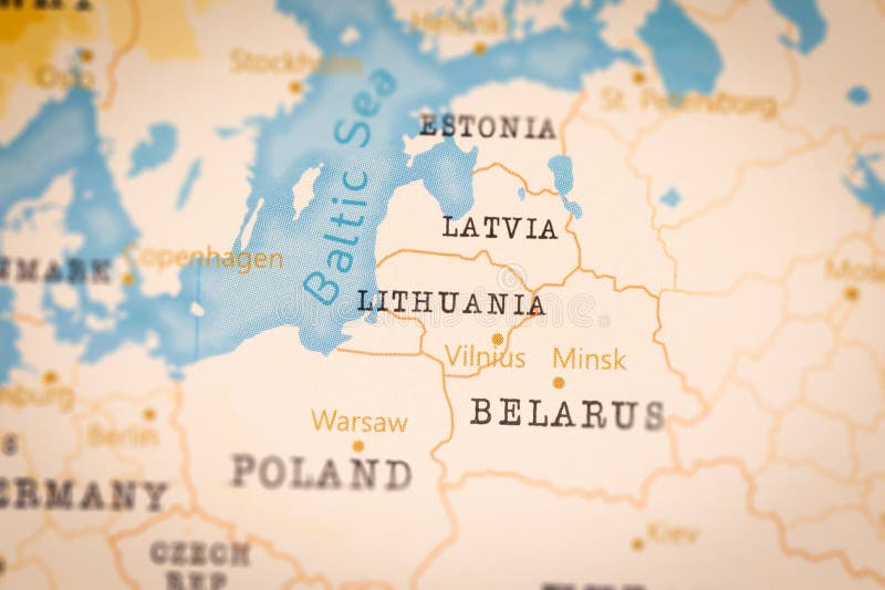 lithuania world map