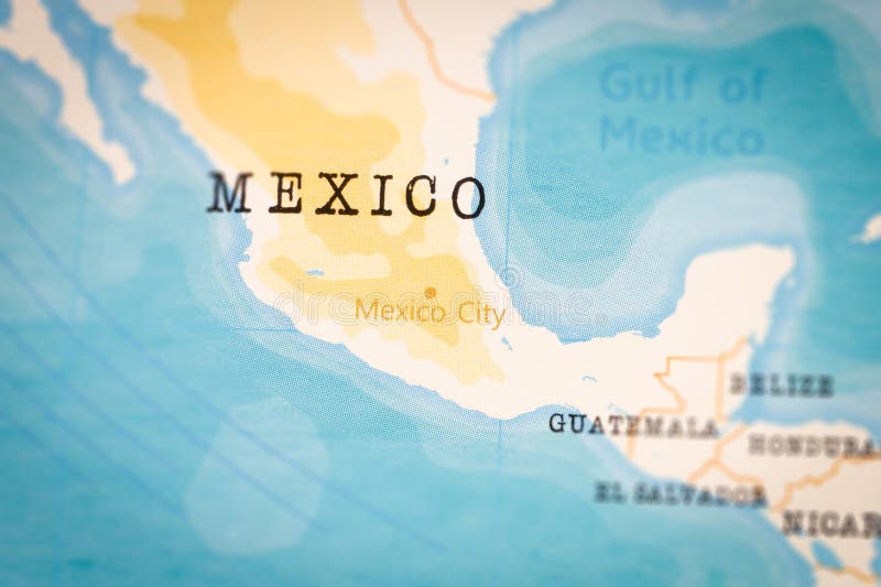 The Realistic Map of Mexico City. Stock Image - Image of economy ...