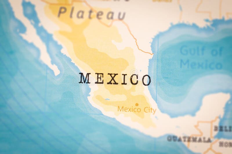 The Realistic Map of Mexico. Stock Photo - Image of culture, crime ...