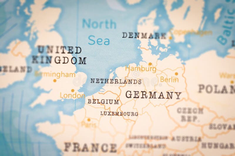 The Realistic Map of Netherlands. Stock Illustration - Illustration of ...