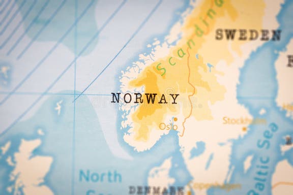 The Realistic Map of Norway. Stock Illustration - Illustration of world ...