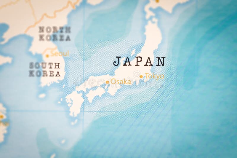 The Realistic Map of Osaka. Stock Illustration - Illustration of ...