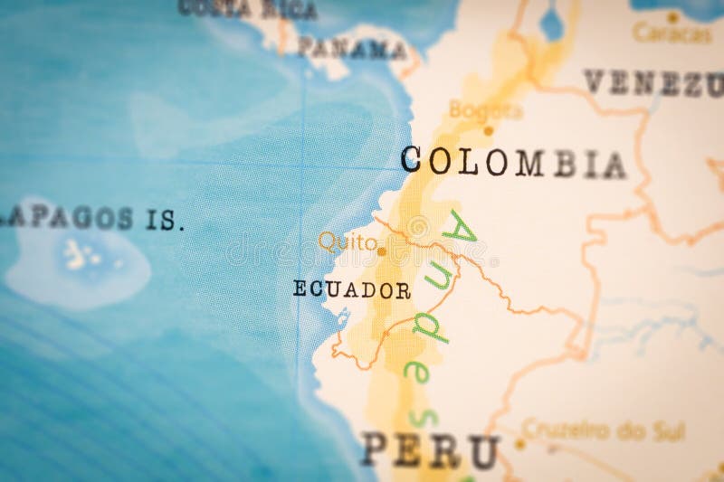 The Realistic Map of Quito. Stock Illustration - Illustration of ...