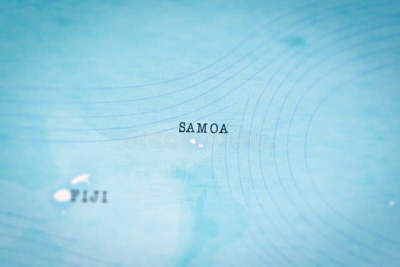 The Realistic Map of Samoa. Stock Photo - Image of flag, national ...