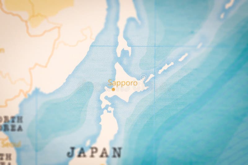 The Realistic Map of Japan. Stock Photo - Image of flag, history: 280129406