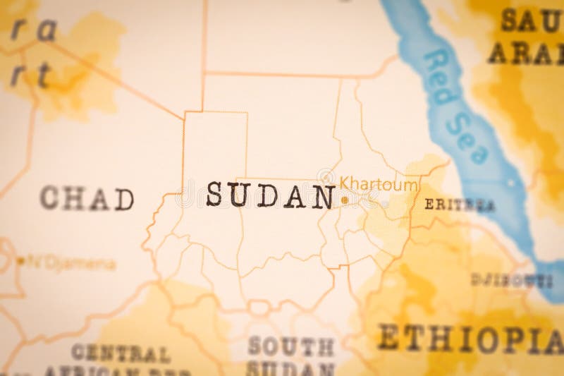 sudan on the world map