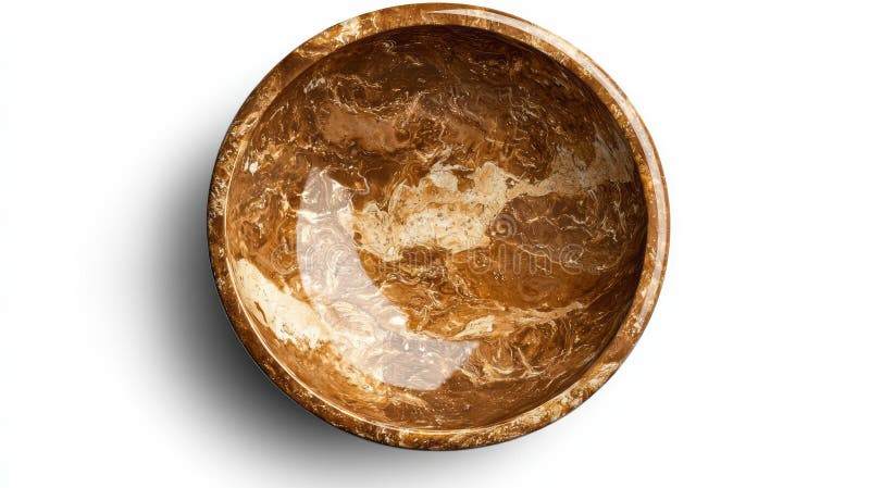 Realistic Marble Bowl Top View for Interior Design and Decoration ...