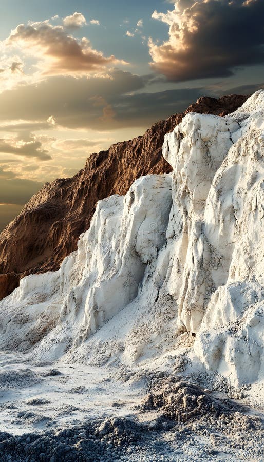 Realistic Mars-Inspired Clay Quarry Photo Stock Illustration ...