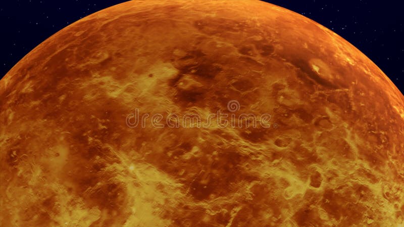 Realistic Venus Planet Animation with Seamless Loop Stock Video - Video ...