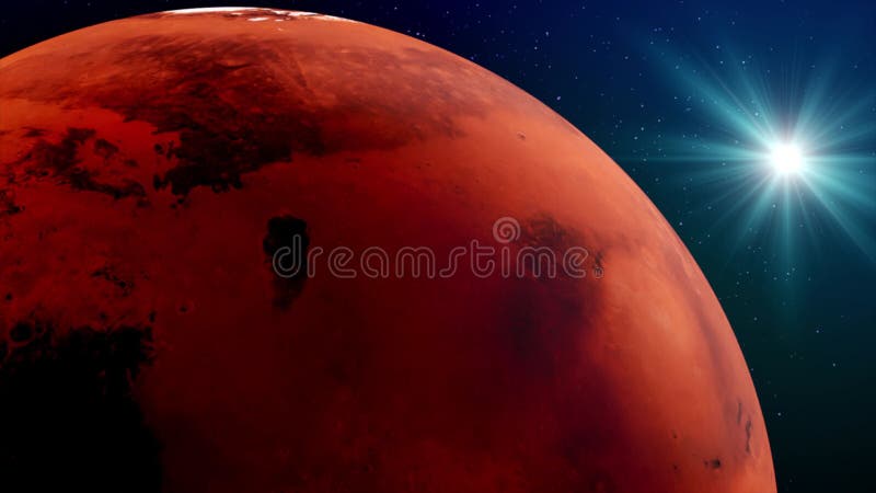 Realistic Mars Planet Animation with Seamless Loop Stock Footage ...