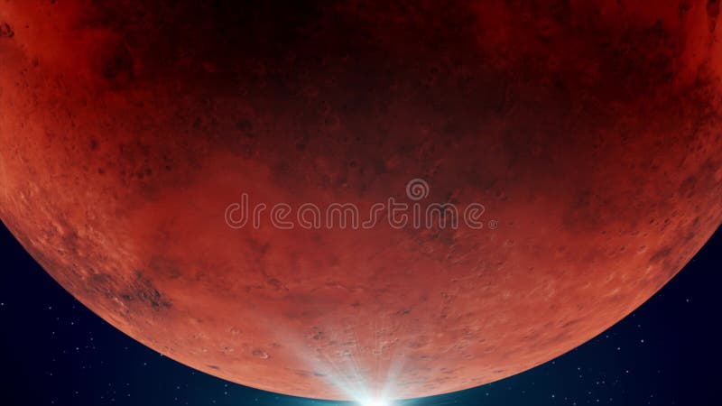 Realistic Mars Planet Animation with Seamless Loop Stock Footage ...