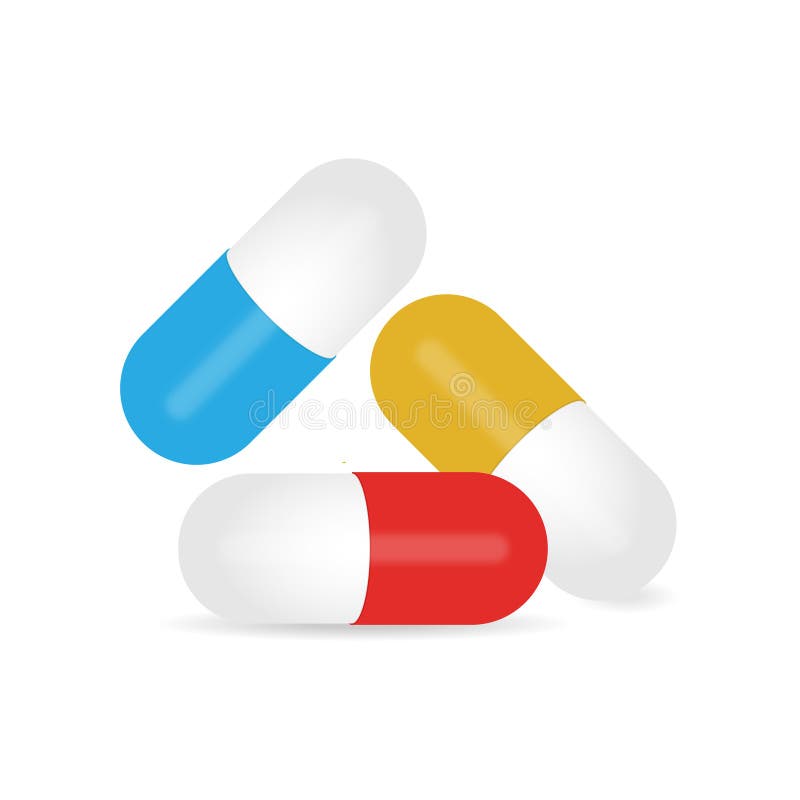 Realistic Medicine Capsule Vector Illustration Stock Vector ...