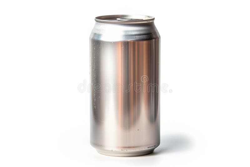 Realistic Metal Beer Can Isolated on White Background Stock Photo ...