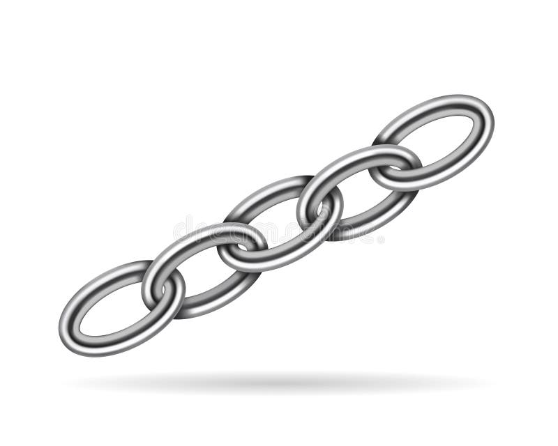 Realistic Metal Chain Seamless Texture. Silver Color Chains Link ...