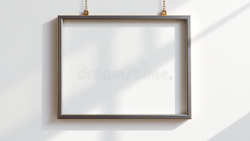 Realistic Metal Frame Mockup for Interior Design Projects Blank ...