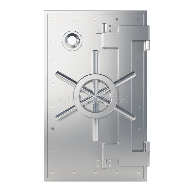 Realistic metal safe. stock illustration. Illustration of success ...