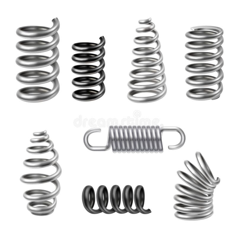 Springs stock vector. Illustration of steel, construction - 36142635