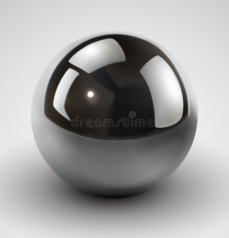 Realistic Metallic Ball. Vector Illustration Stock Vector ...