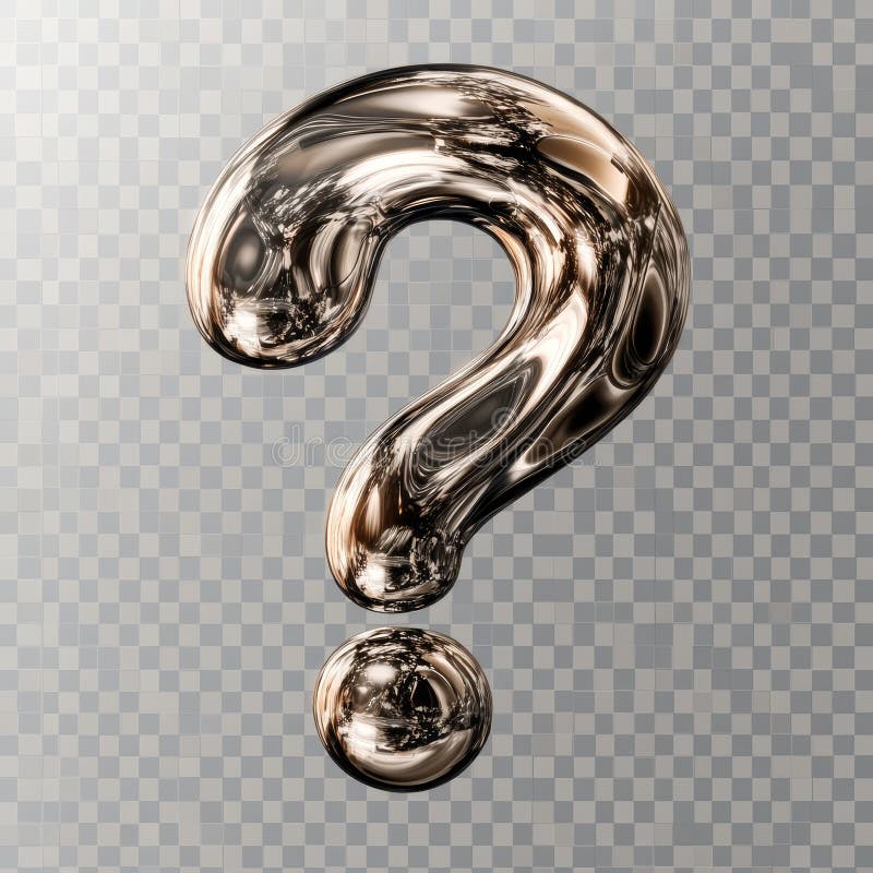 Question Mark. 3d Vector Illustration. Isolated on Transparent ...