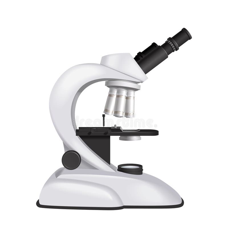 Realistic Microscope Illustration Stock Vector - Illustration of ...