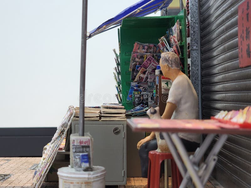 Realistic Miniature Replicating the Streets of Hong Kong Editorial ...