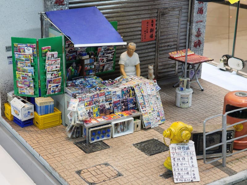 Realistic Miniature Replicating the Streets of Hong Kong Editorial ...