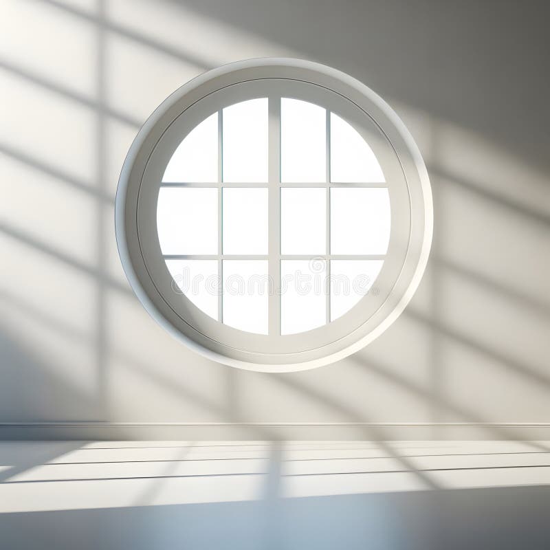 Minimalist Blurred Natural Light Windows: Realistic Shadow Overlay on ...