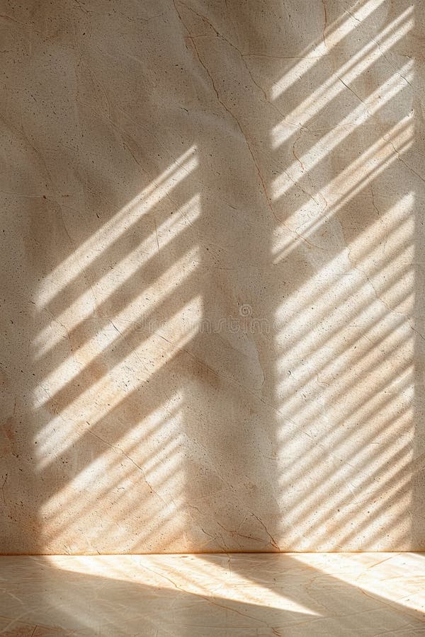 Realistic Minimalist Shadows on Wallpaper. Perfect for Product ...