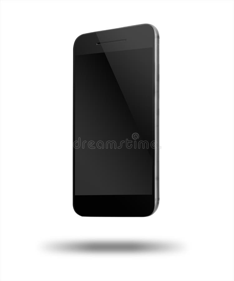Realistic Mobile Phone with Empty Screen. Stock Illustration ...