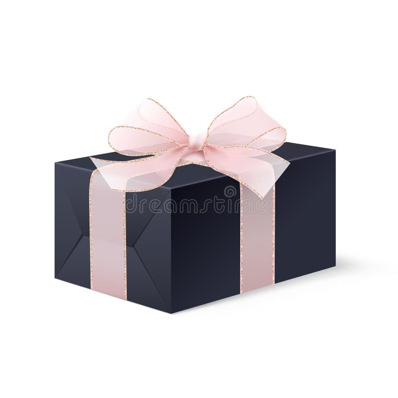 A Mockup of a Christmas Gift Box with Decoration Stock Vector ...