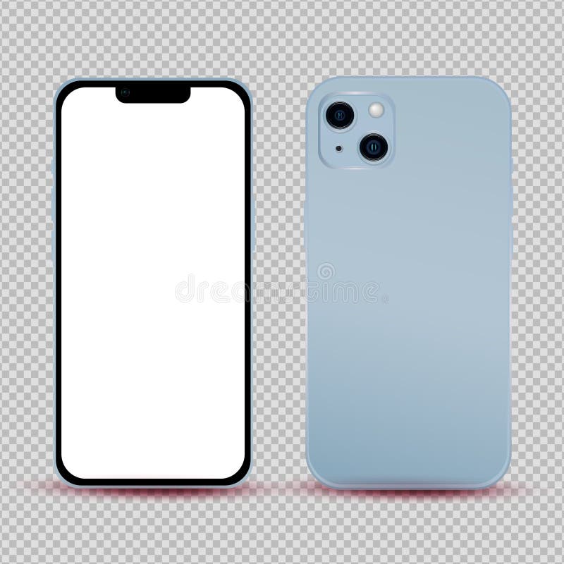 Realistic Mockup without Background Blue Mobile Phone - Vector Stock ... Realistic Mockup without Background Blue Mobile Phone - Vector Stock ...