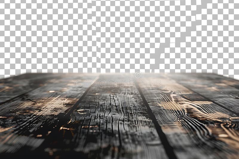 A Realistic Mockup Featuring a Black Wooden Table, Designed To Showcase ...