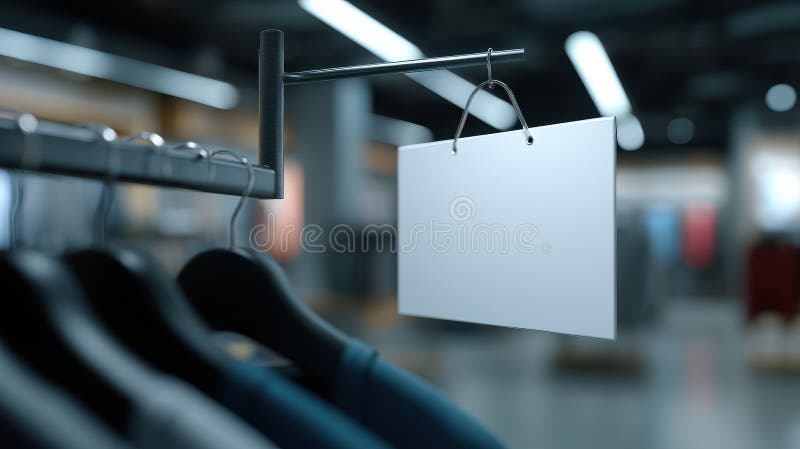 A Realistic Mockup of a Horizontal Retail Banner with Rounded Stock ...