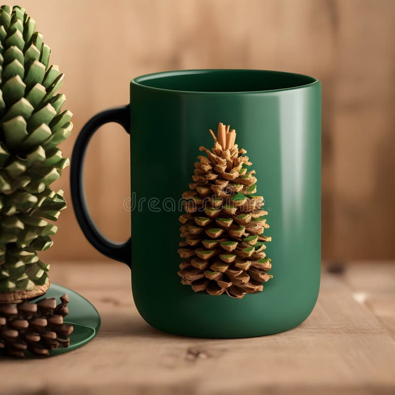 Realistic Mockup of a Mug for Drinks Perspective View. Stock ...