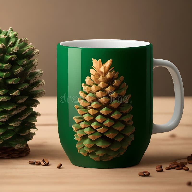 Realistic Mockup of a Mug for Drinks Perspective View. Stock ...