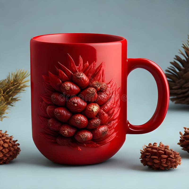 Realistic Mockup of a Mug for Drinks Perspective View. Stock ...