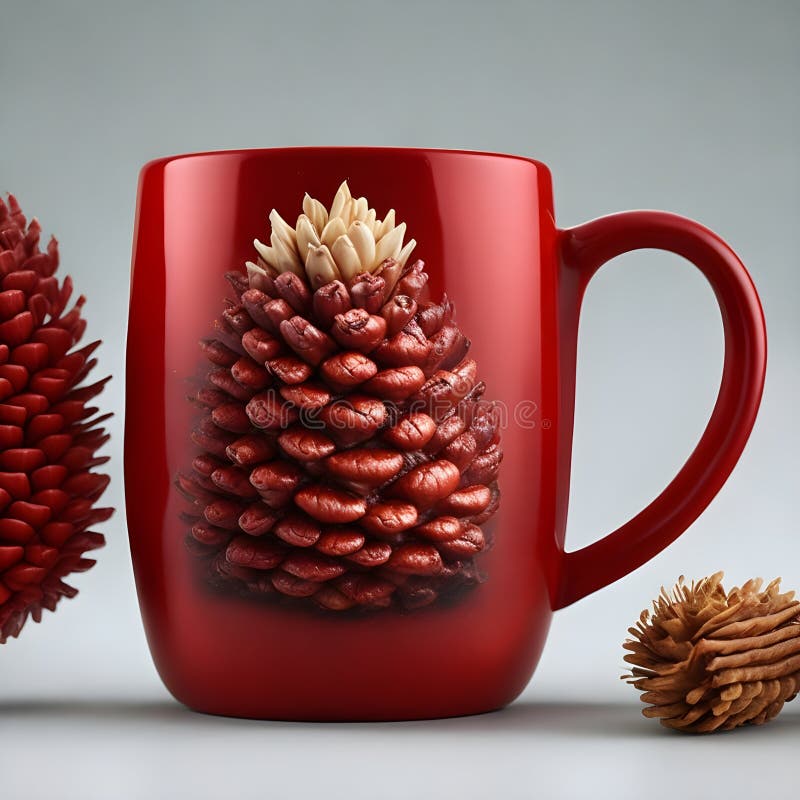 Realistic Mockup of a Mug for Drinks Perspective View. Stock ...