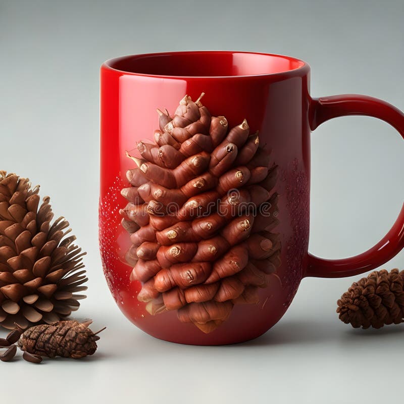 Realistic Mockup of a Mug for Drinks Perspective View. Stock ...