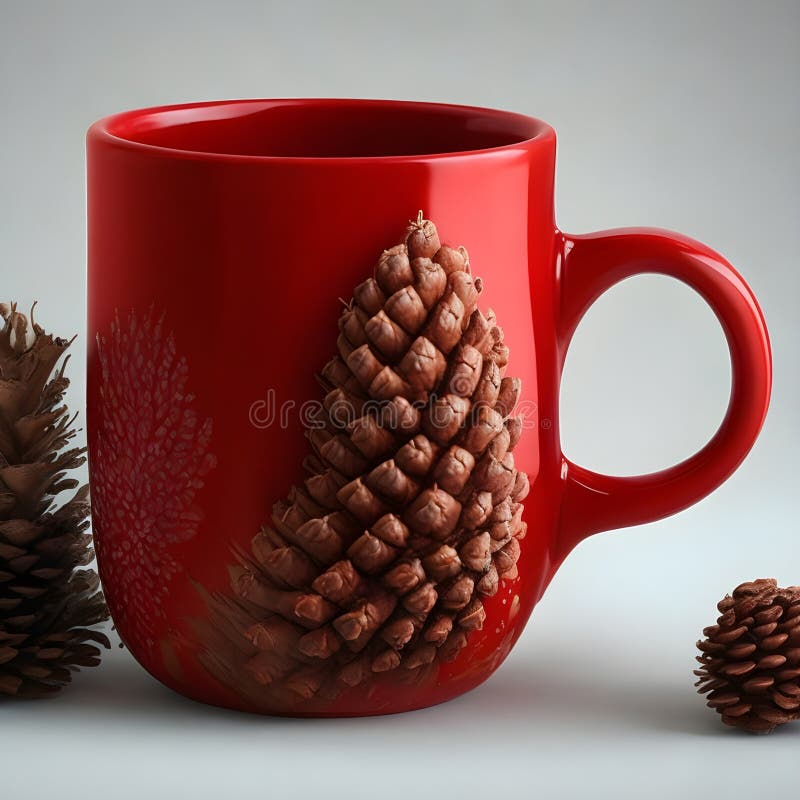 Realistic Mockup of a Mug for Drinks Perspective View. Stock ...