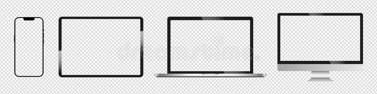 Transparent Screen Mockups Stock Illustrations – 612 Transparent Screen ...